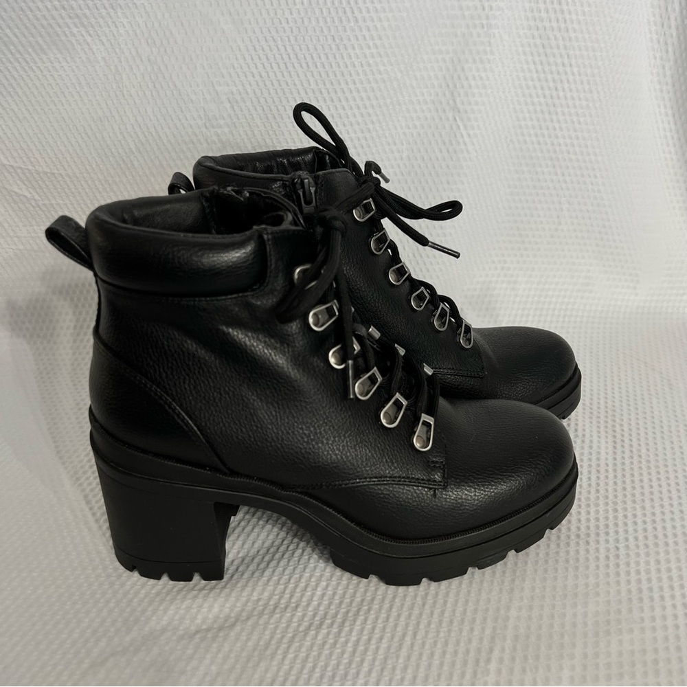 No Boundaries Vtg 90s Chunky Platform Lace-Up Boots B… - Gem